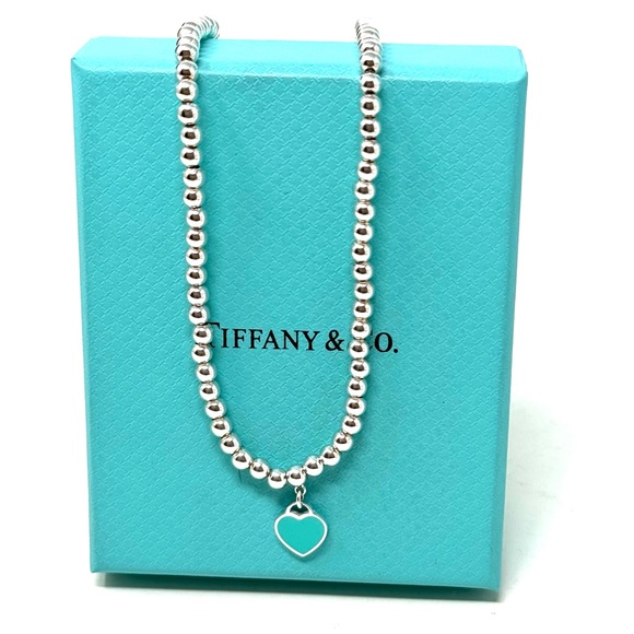 Tiffany & Co. | Jewelry | Authentic Tiffany Co Return To Enamel Blue ...